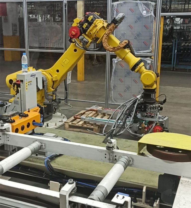 LTC-0300E Quick Change Robot System Under Installation - LH-TC