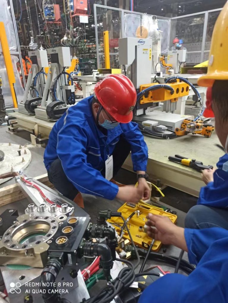 LTC-0300E Quick Change Robot System Under Installation - LH-TC